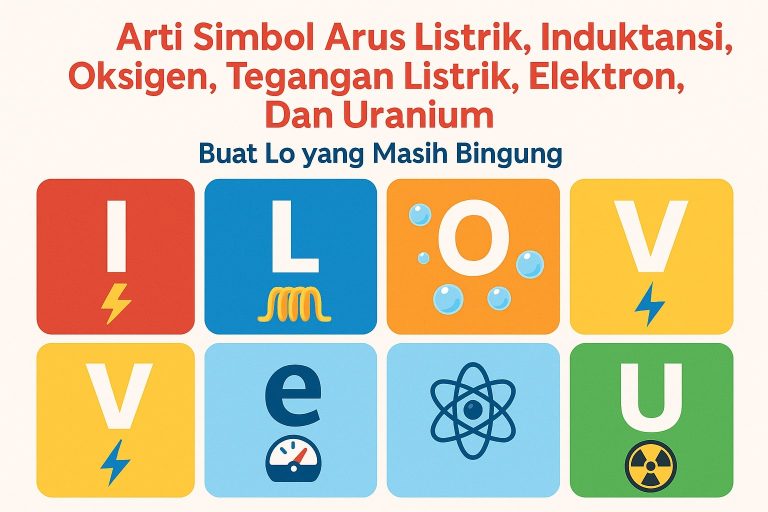 Apa Simbol Arus Listrik Induktansi Oksigen Tegangan Listrik Elektron ...